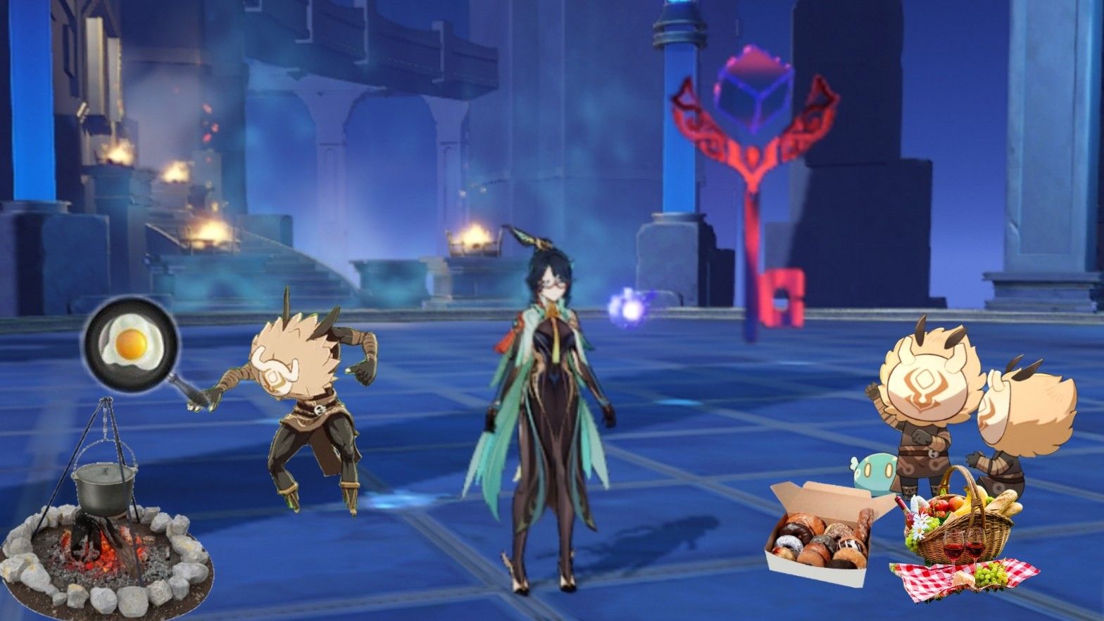 Theme 4: Take a photo of Xianyun with a cooking hilichurl! Genshin ...