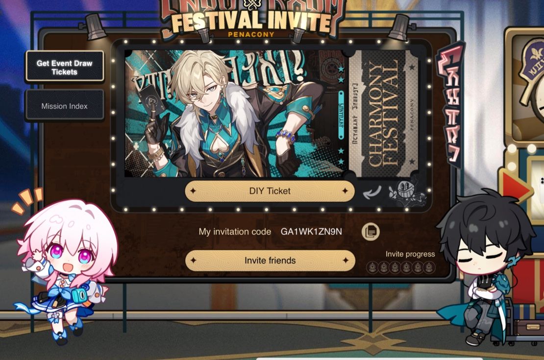 Comment your Festival Invitation code! 🎟️ Honkai: Star Rail | HoYoLAB
