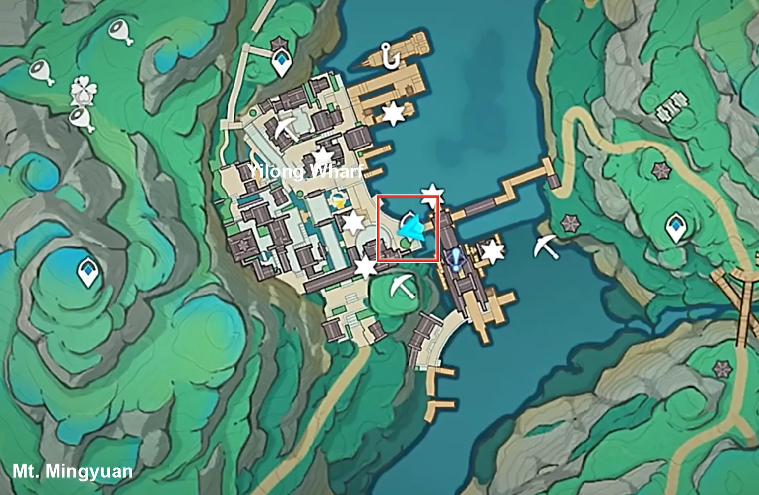 Liyue Chenyu Vale Chest Collection Guide 7: Yilong Wharf (151-176 ...