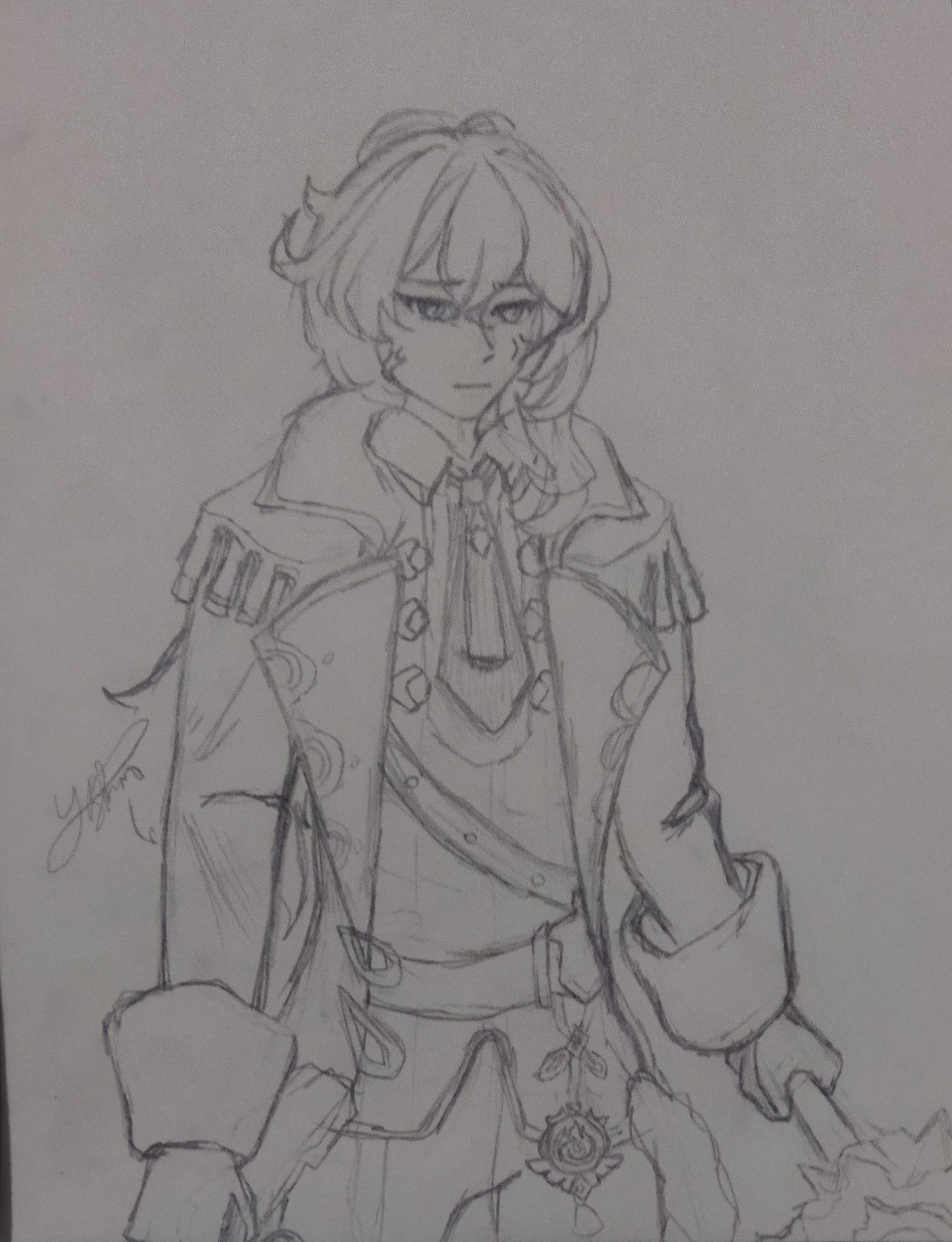 Diluc Traditional FanArt Genshin Impact | HoYoLAB