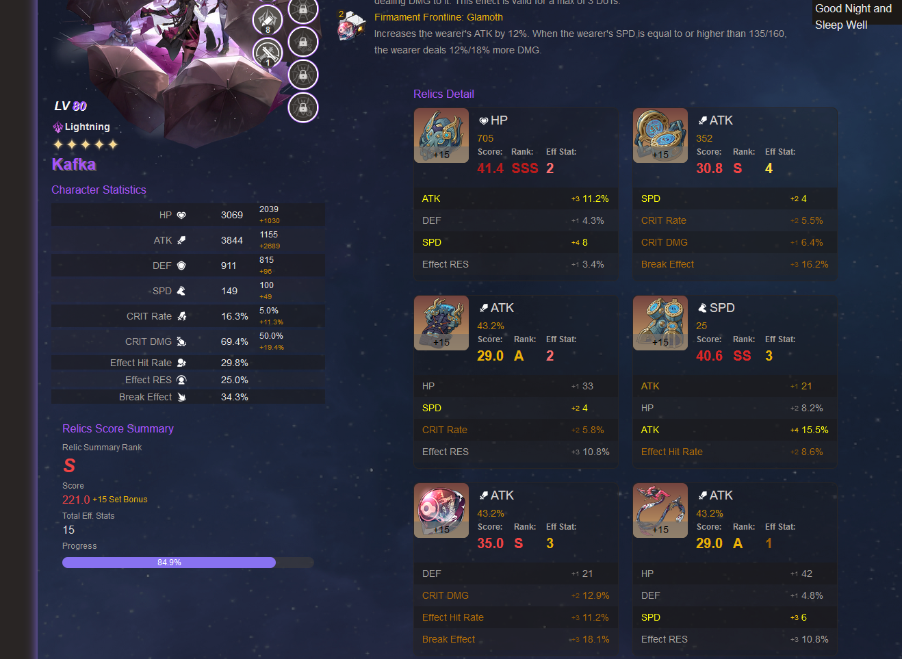 My Kafka Build so far.... + Penacony Honkai: Star Rail | HoYoLAB