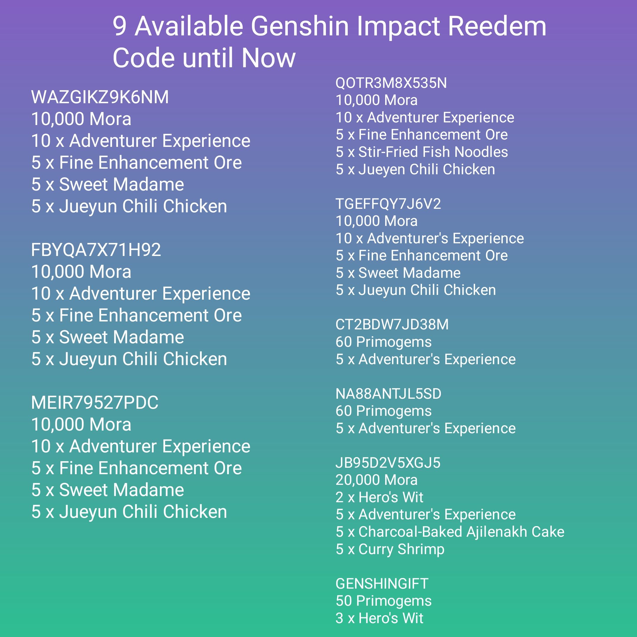 NEW PLAYER REDEEM CODE STARTER PACK (7/2) - WAZGIKZ9K6NM FBYQA7X71H92 ...