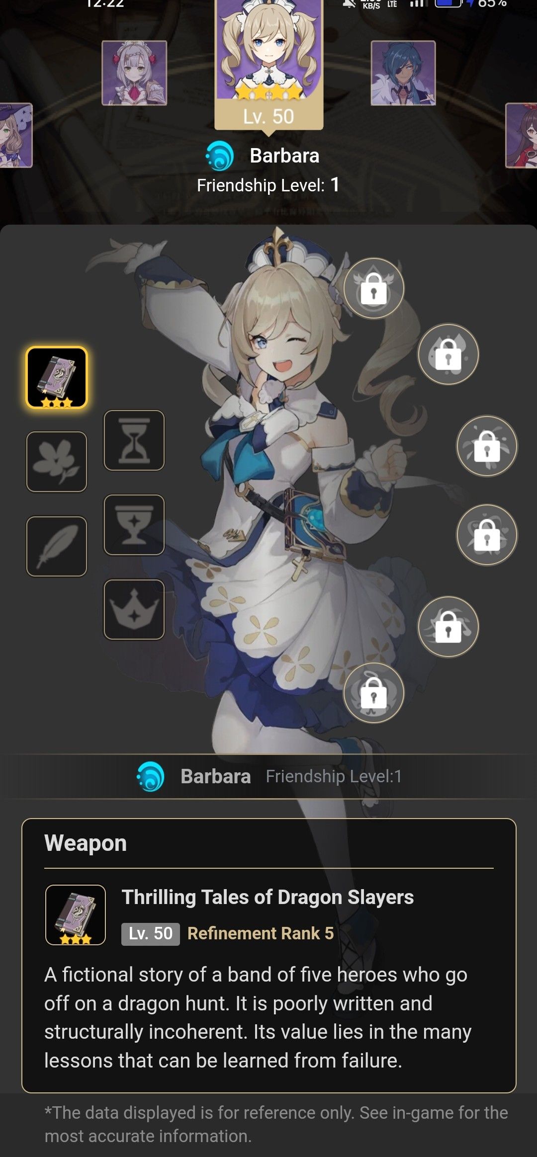 need help building Barbara for hyperbloom Genshin Impact | HoYoLAB