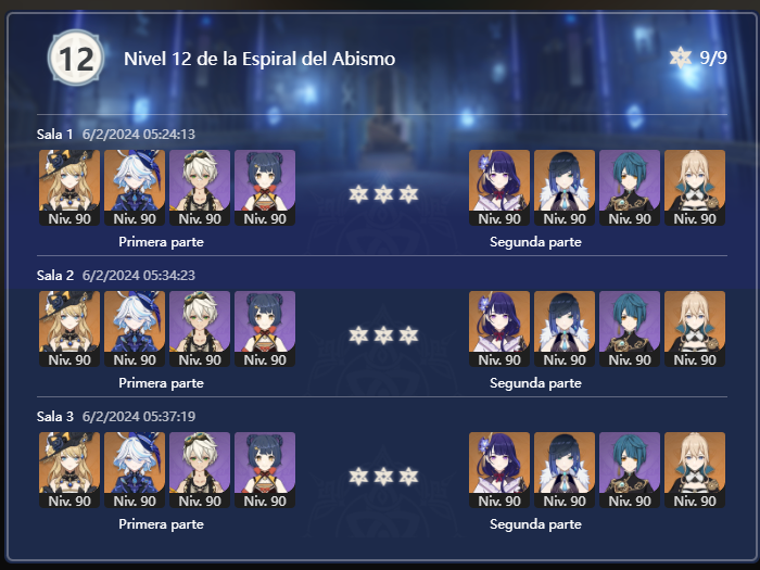 Con ese team pase el abysmo 12 Genshin Impact | HoYoLAB