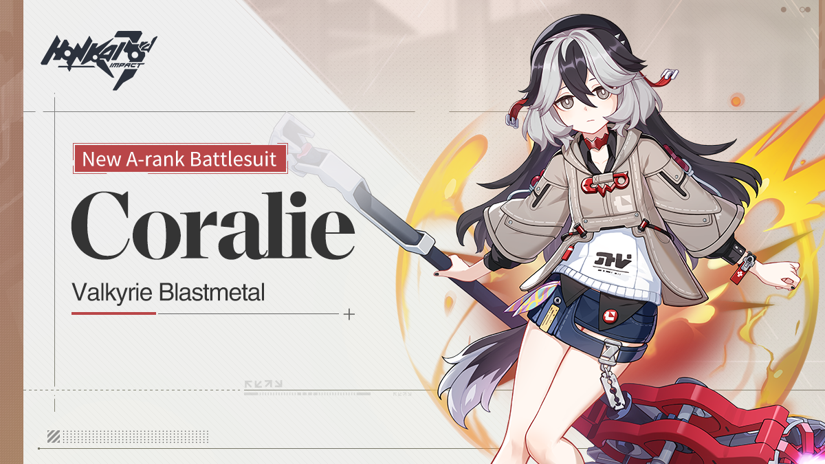Coralie's A-rank Battlesuit Valkyrie Blastmetal Debuts Honkai Impact 3rd | HoYoLAB