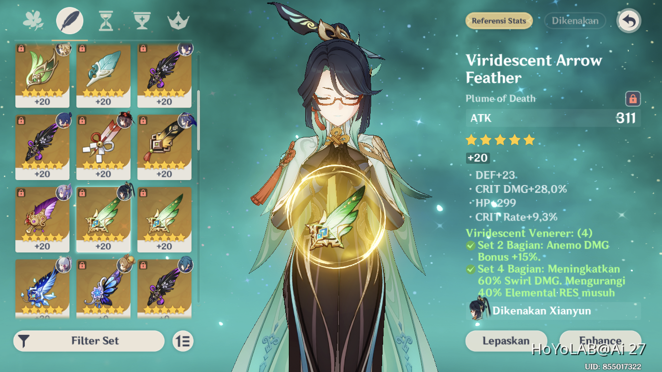 Build xianyun Genshin Impact | HoYoLAB