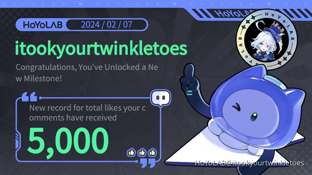 erm aksually its 6,000 🤓☝ but wahtever | HoYoLAB