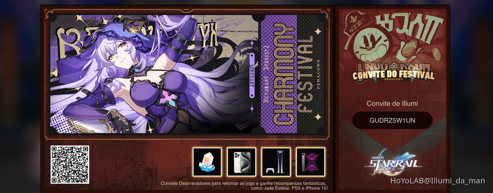 HELP! Use my code in HSR Event (I want an Iphone lol) Honkai: Star Rail ...