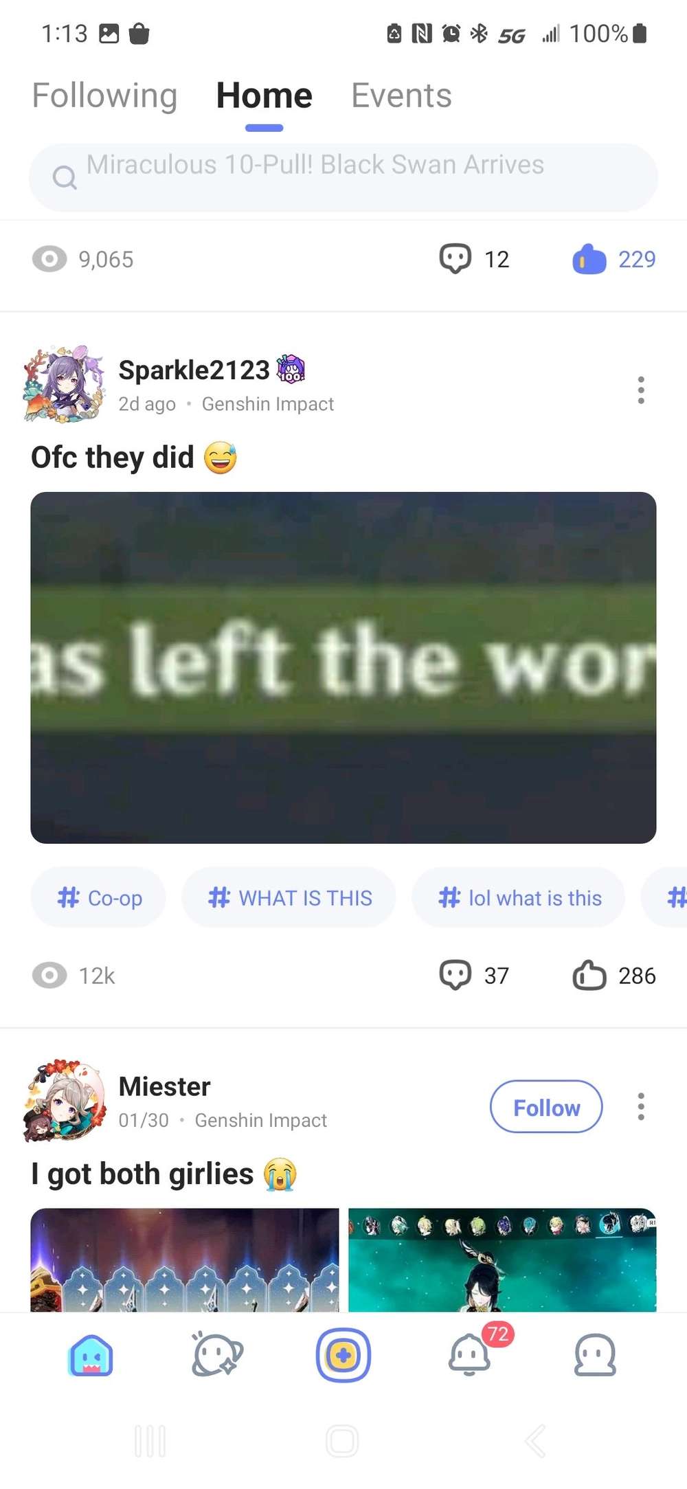 I almost died. When you see you post scolling Genshin Impact | HoYoLAB