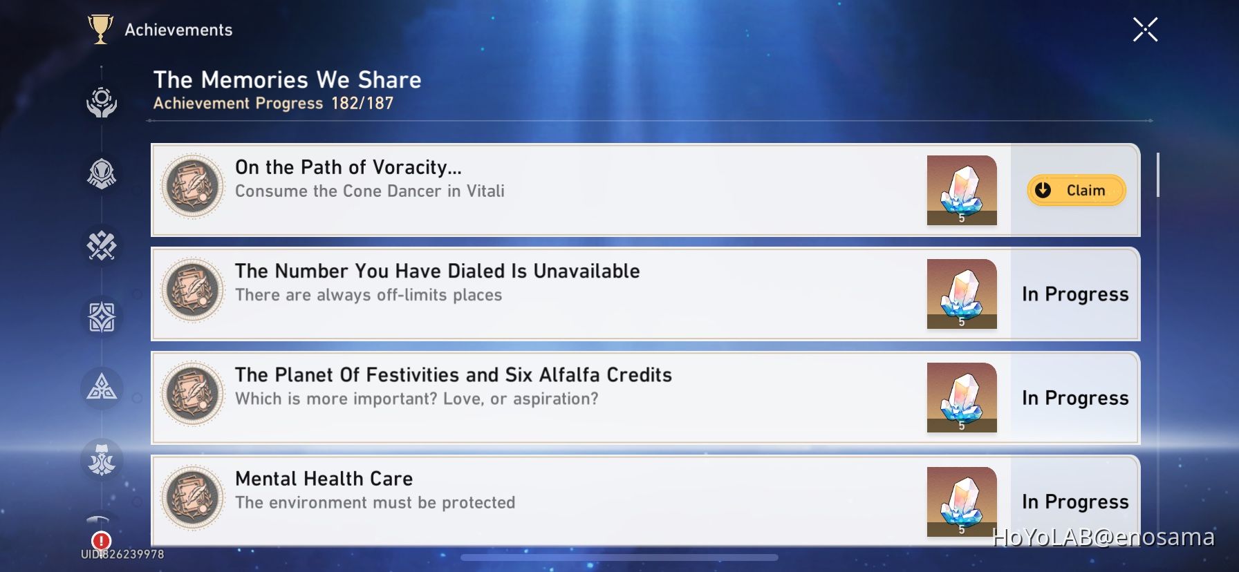 Voracity Traiblazer Achievement Honkai: Star Rail | HoYoLAB