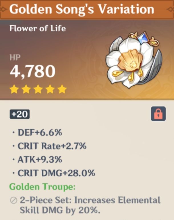 Week 1 of Farming Artifacts on Golden Troupe Domain! Genshin Impact ...