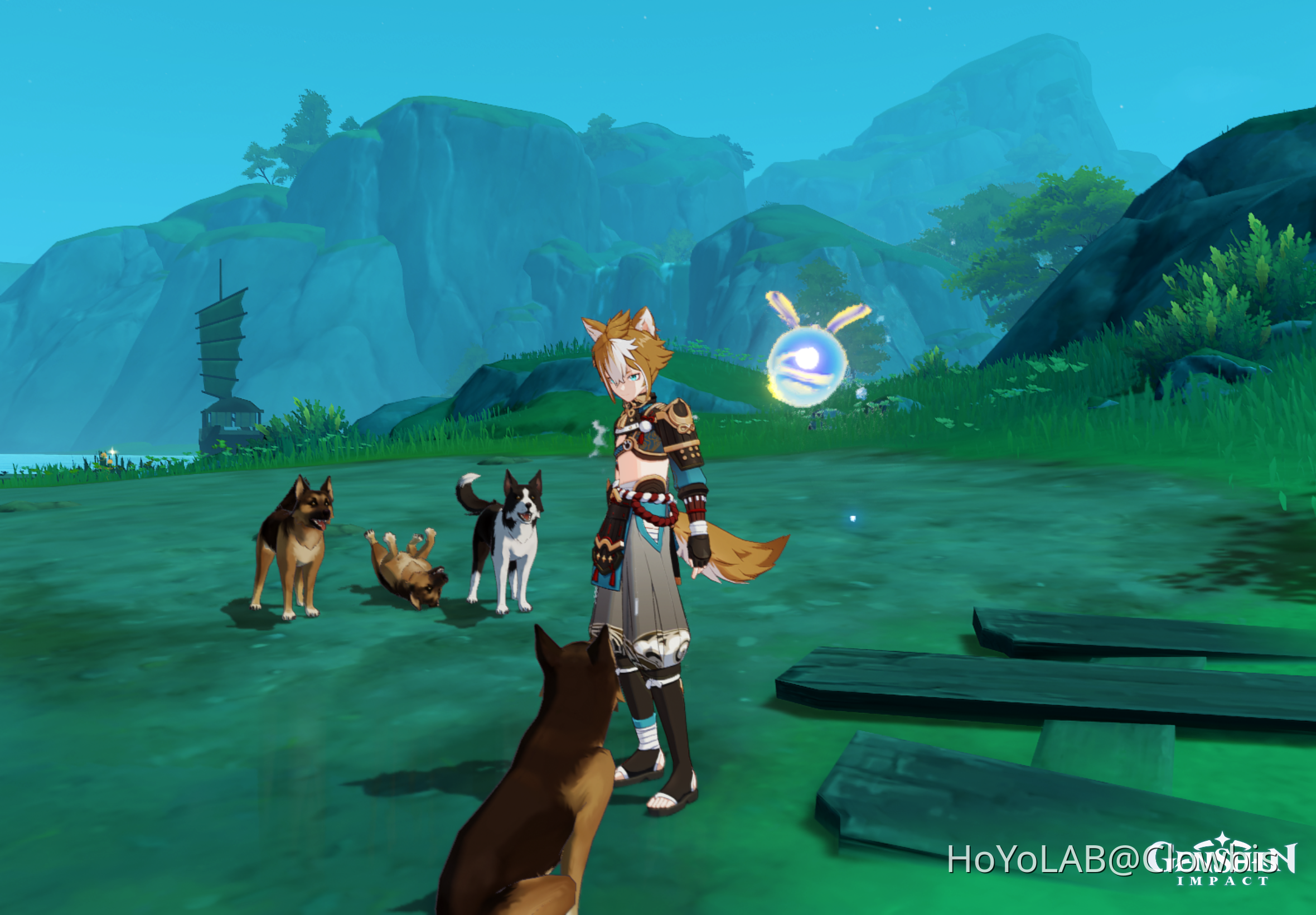 Gorou strolling with dogs Genshin Impact | HoYoLAB