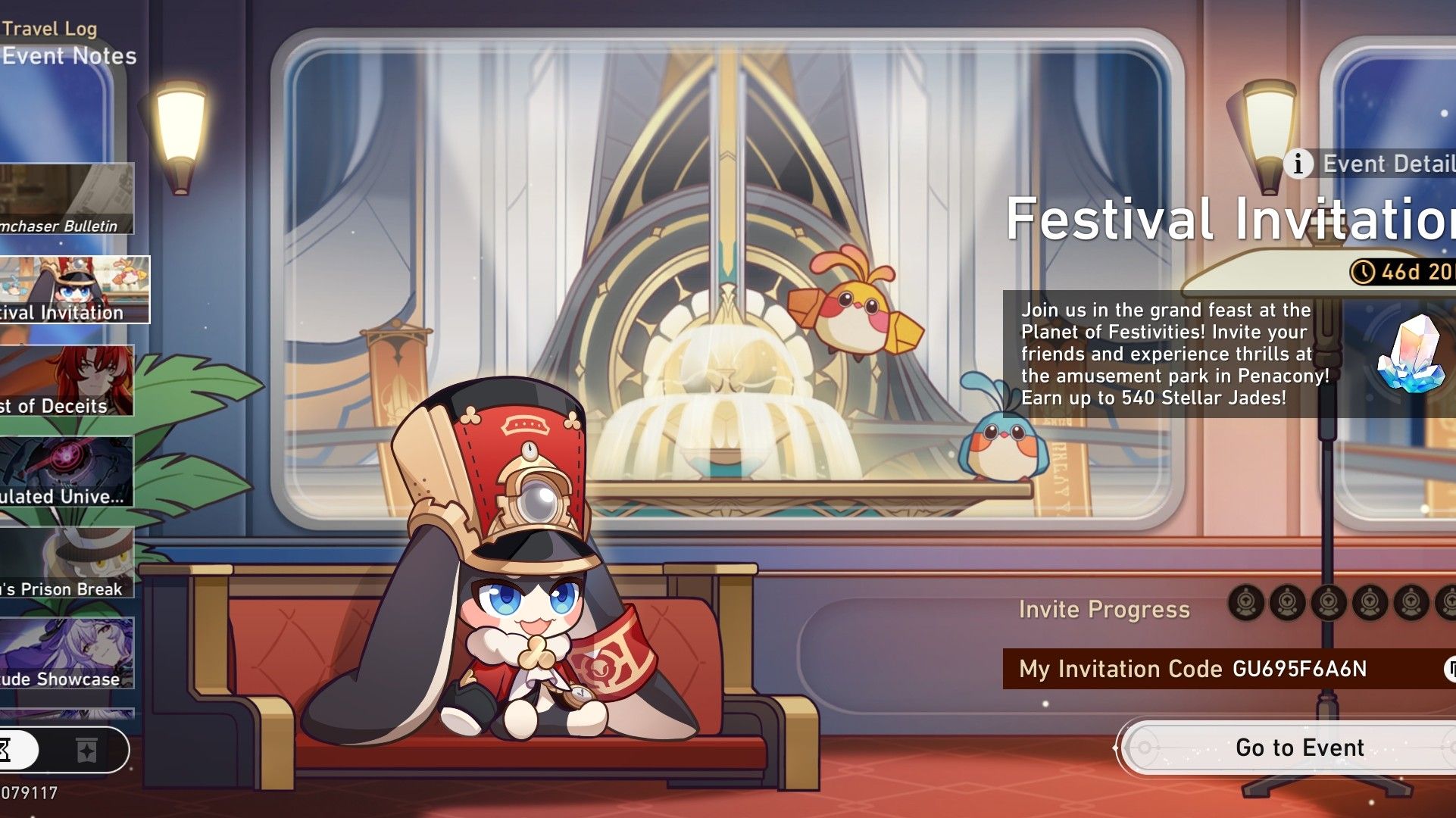 Plz use my hsr code for the event Honkai: Star Rail | HoYoLAB