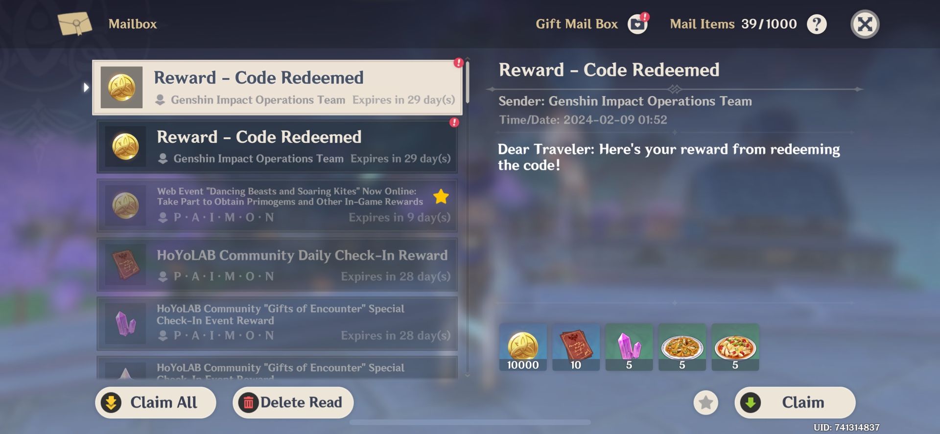 New redeem codes (Not too usefull) Genshin Impact | HoYoLAB