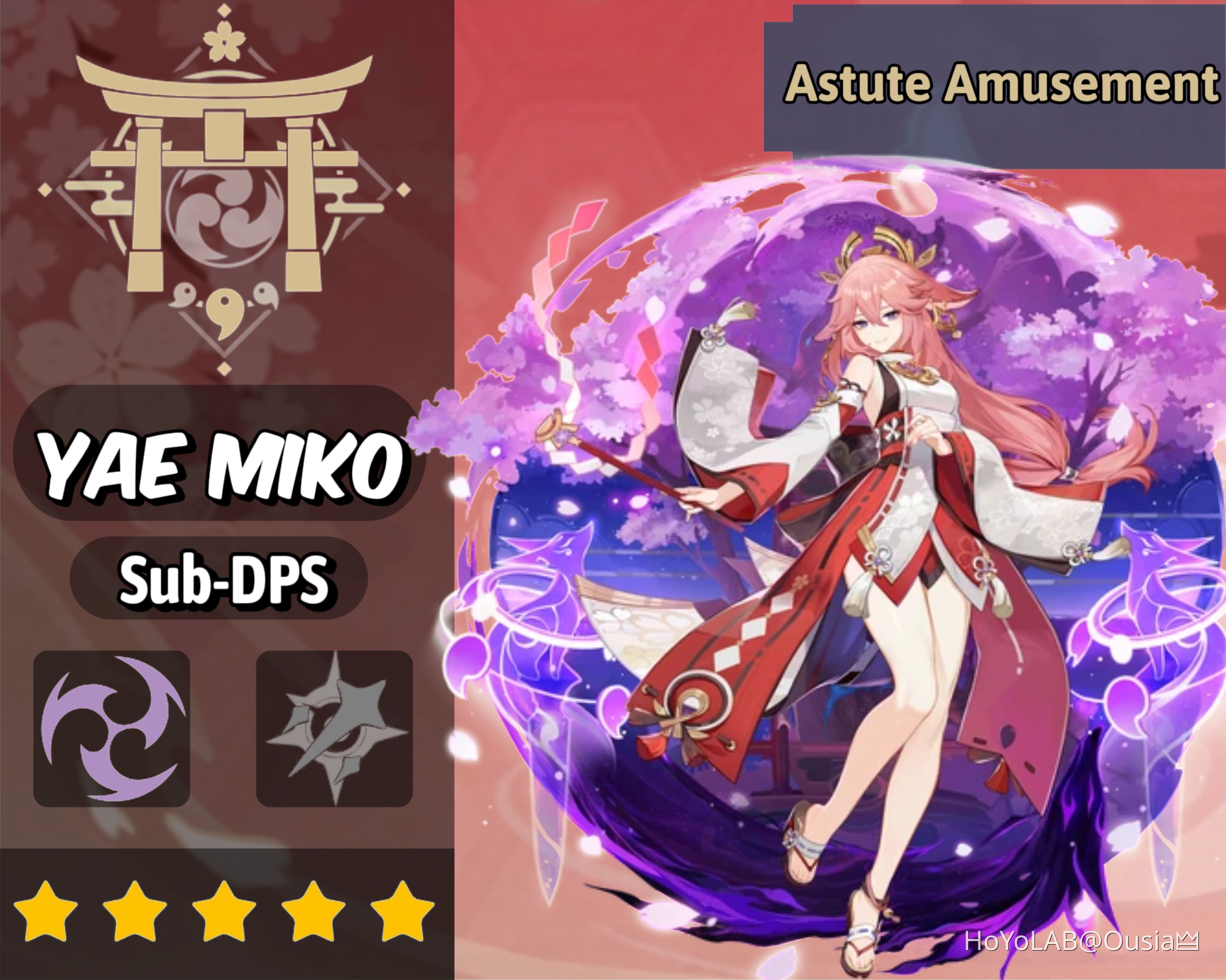 [V4.4] Yae Miko build guide + Sea Ganoderma farming route!! Genshin ...