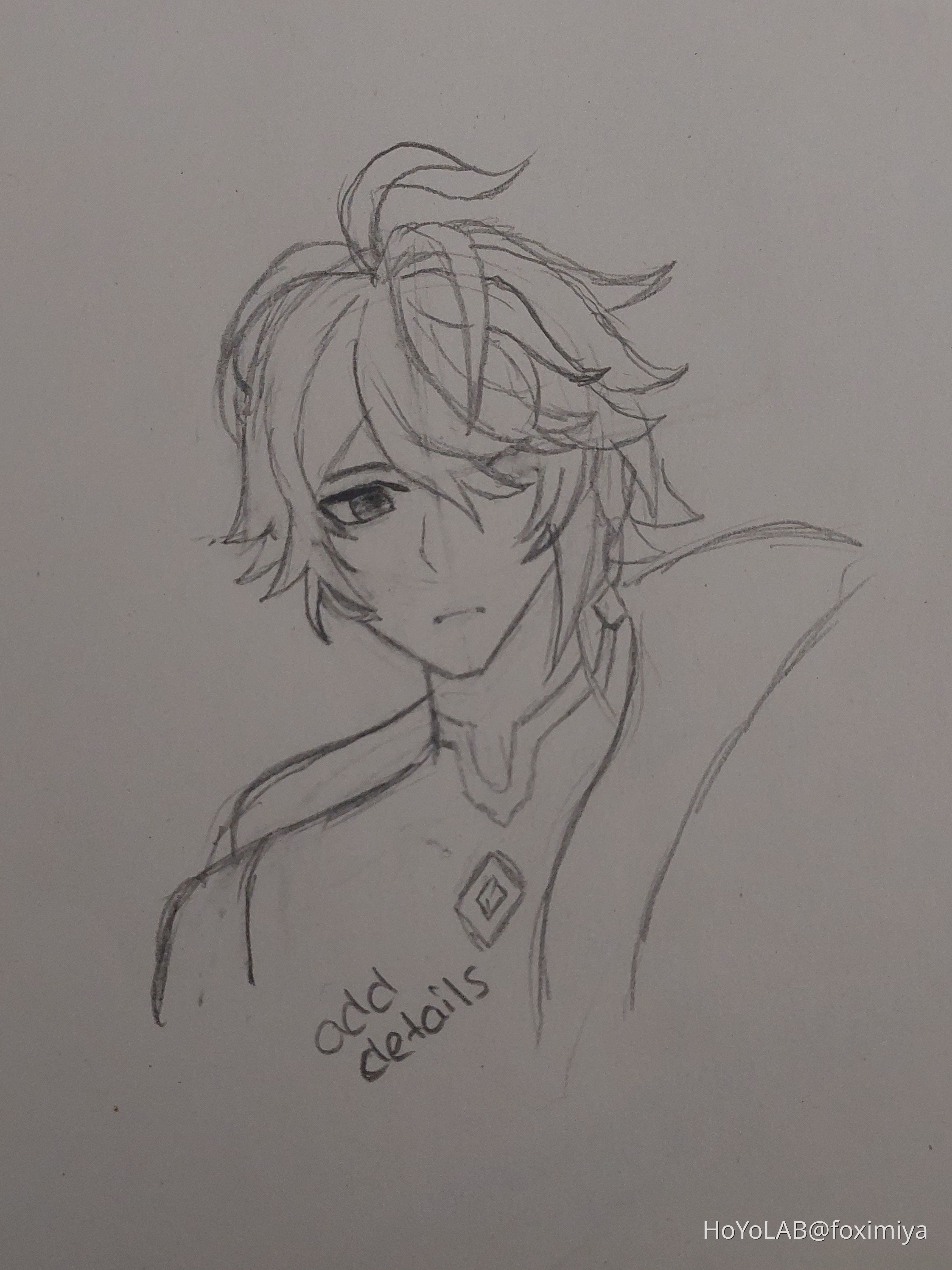 alhaitham sketch Genshin Impact | HoYoLAB