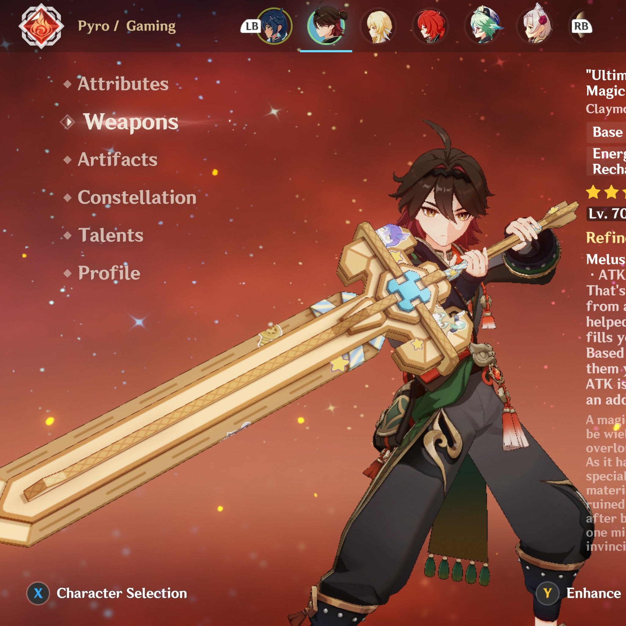 I just like giving my Pyro characters the Cardboard Sword ⚔ Genshin ...