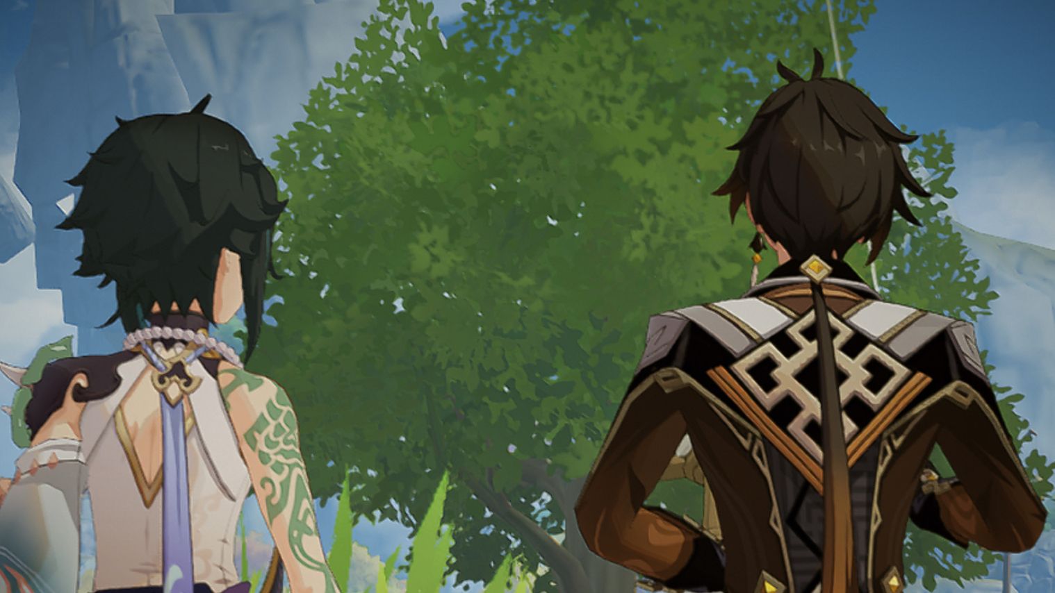 Zonglie and Xiao flying kites Genshin Impact | HoYoLAB