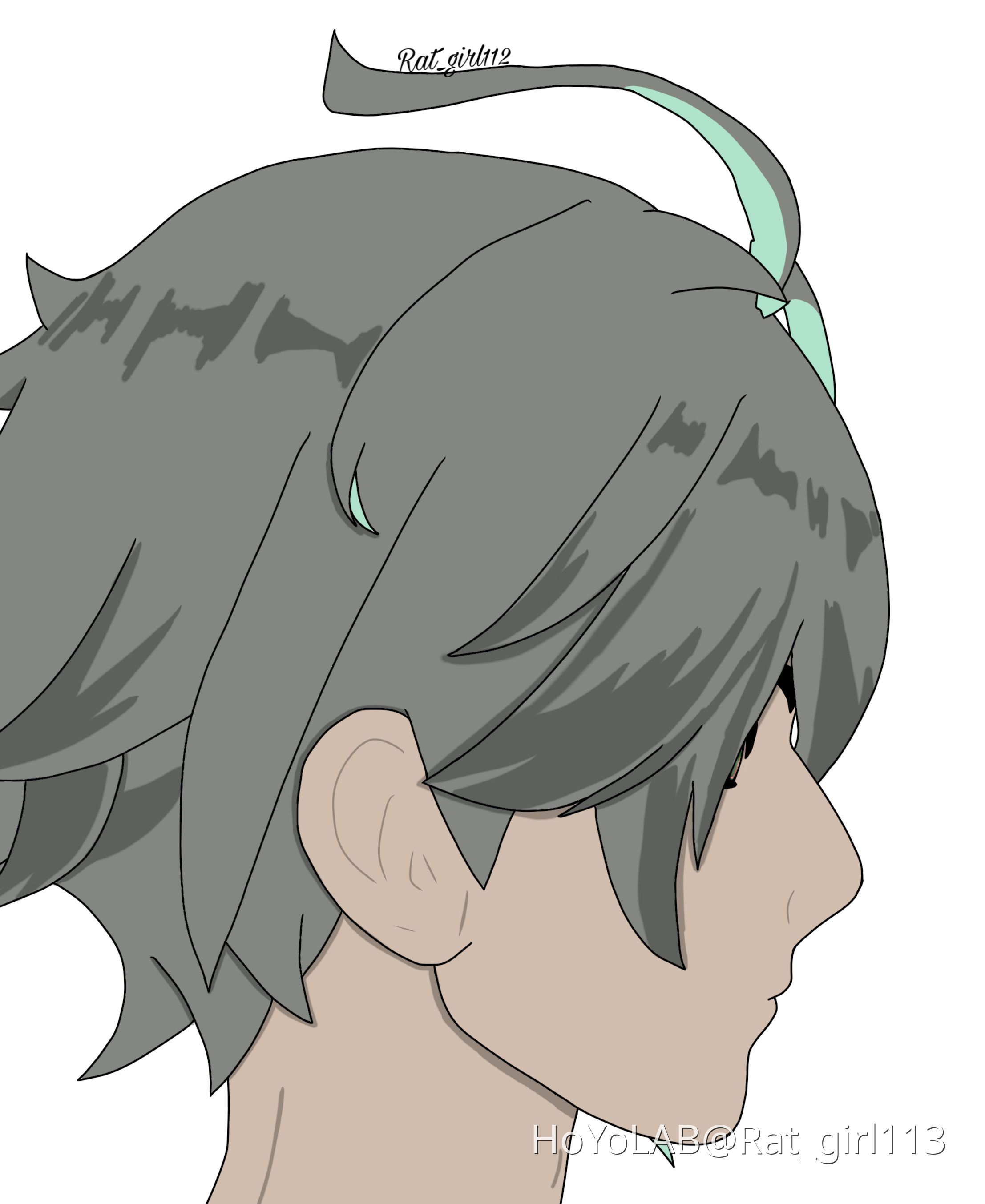 Alhaitham Side Profile Practice/Happy Birthday Alhaitham and Nazeeh Genshin Impact | HoYoLAB