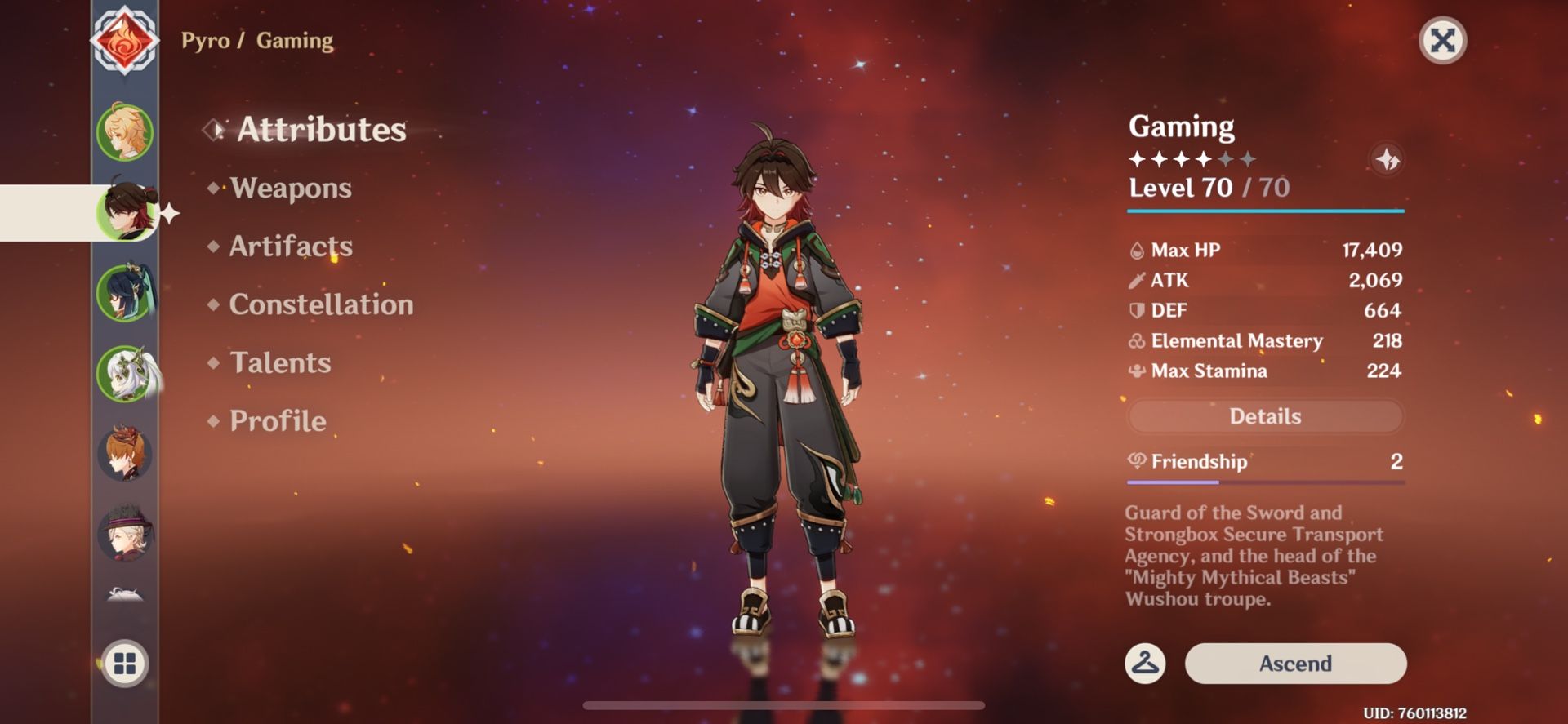 My gaming build so far it’s not to good but it’s ok Genshin Impact ...