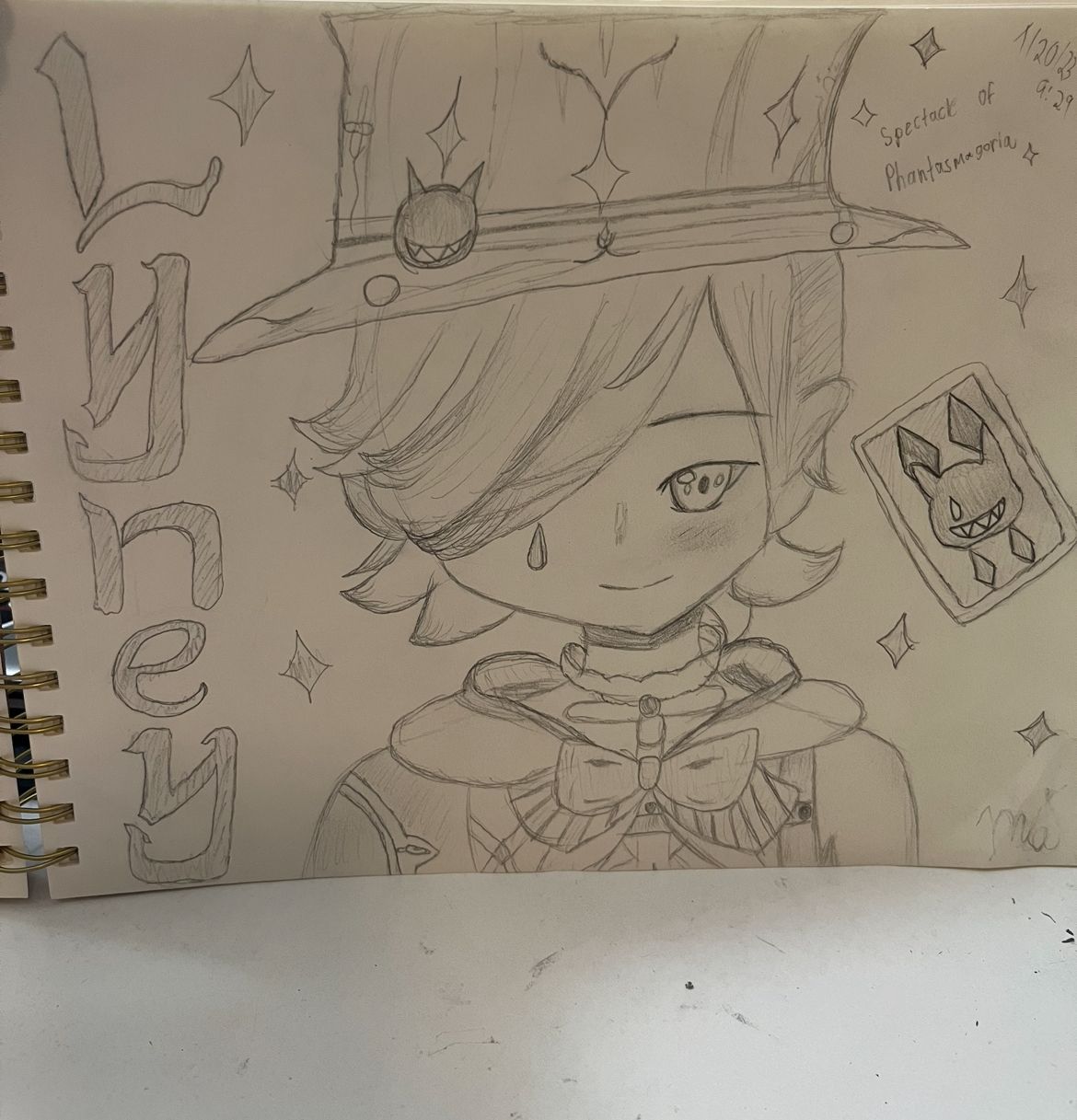 My finished Lyney drawing!! Genshin Impact | HoYoLAB