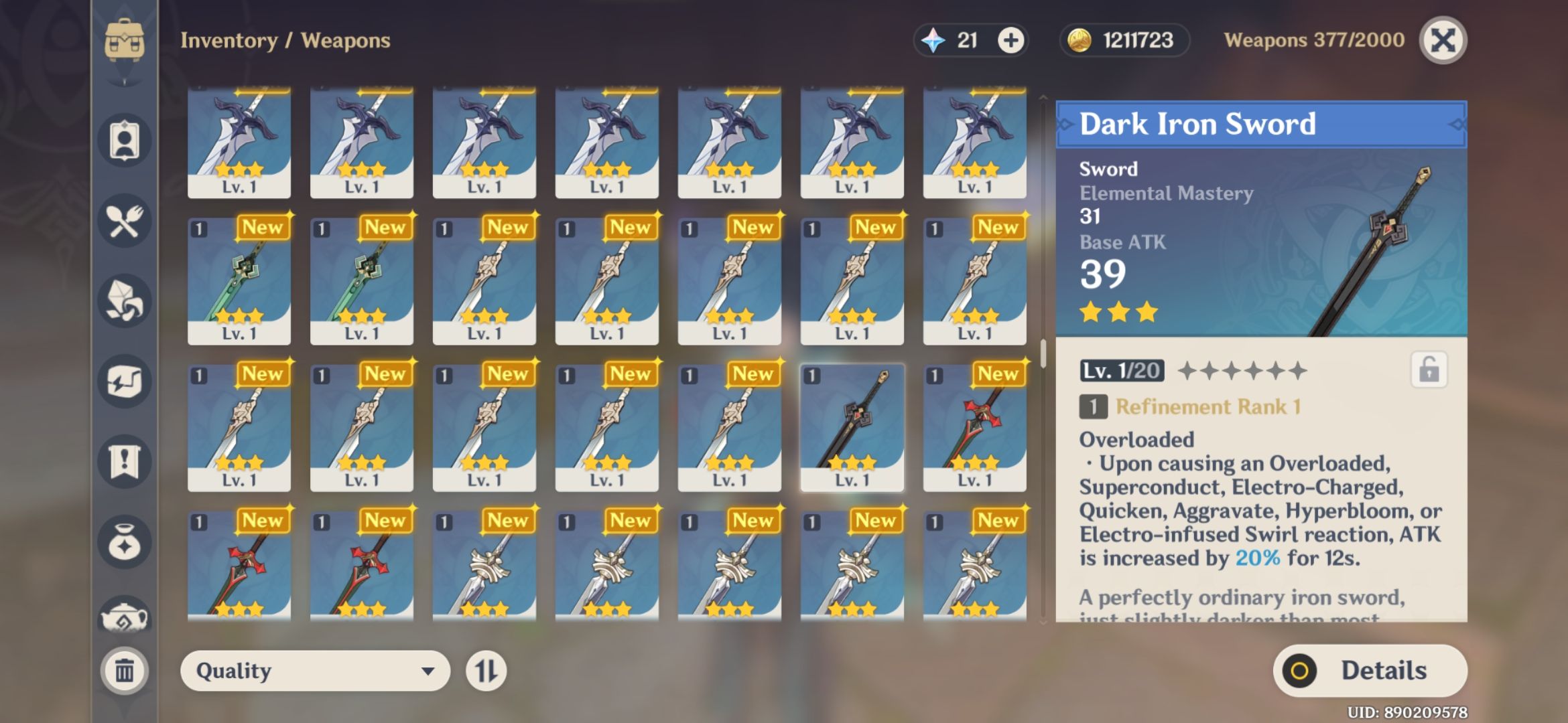 About The Dark Iron Sword: Dark Iron Sword Chenyu Vale – PING