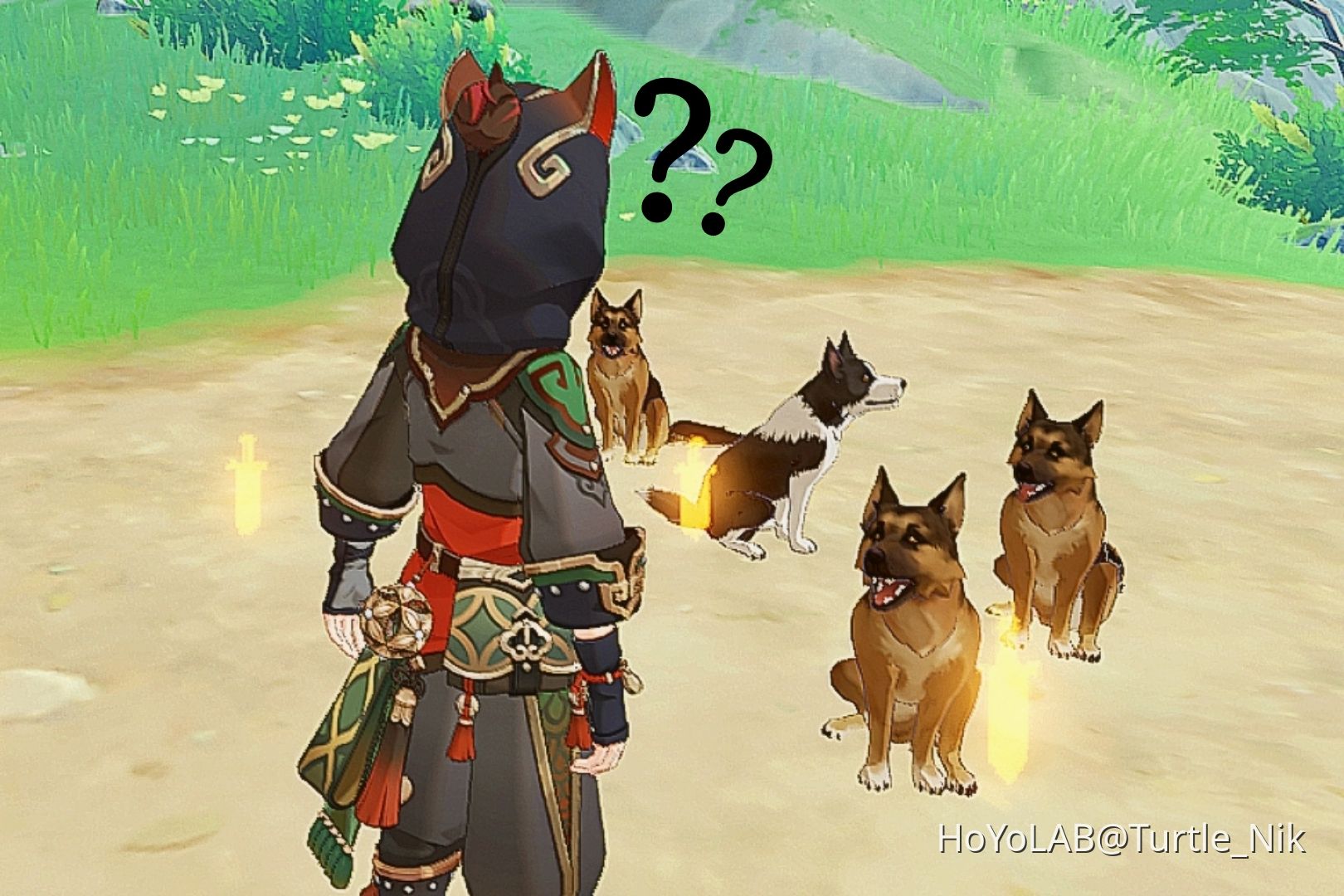 Why are there so many dogs here lol Genshin Impact | HoYoLAB