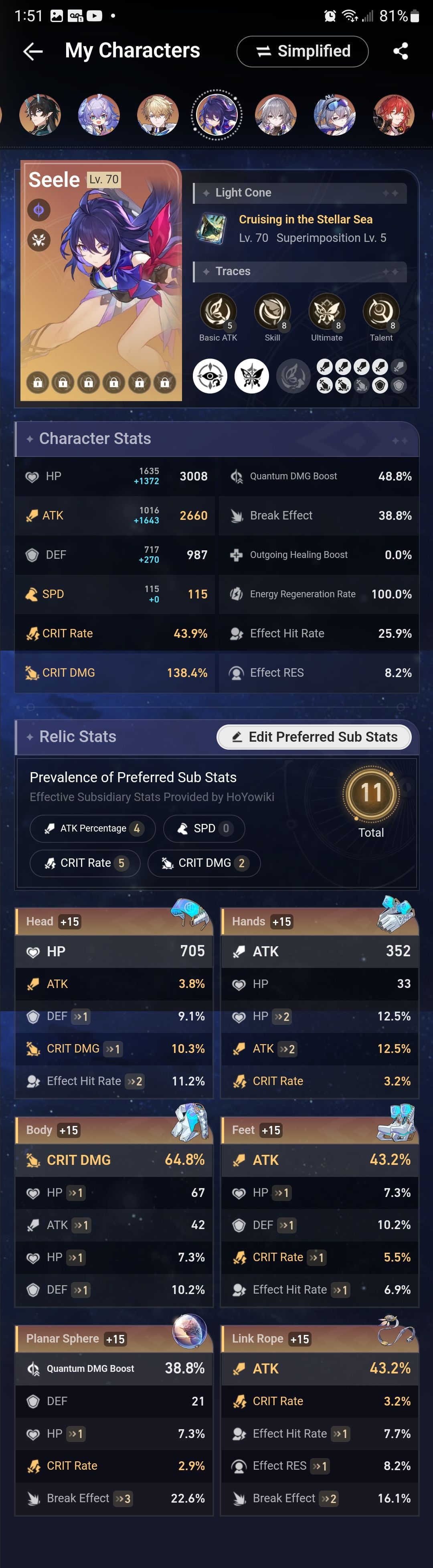 Character Builds Honkai: Star Rail | HoYoLAB