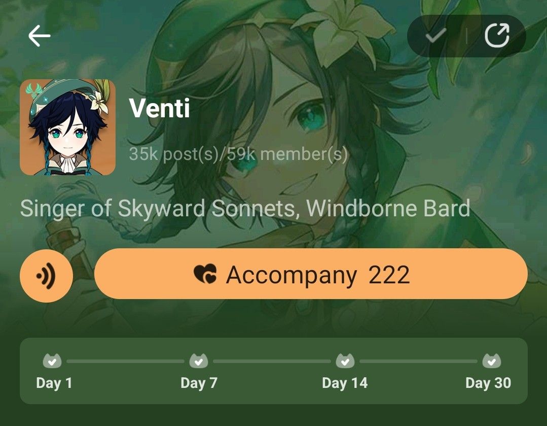 222 days with ventii ٩( ᗜ )و Genshin Impact | HoYoLAB