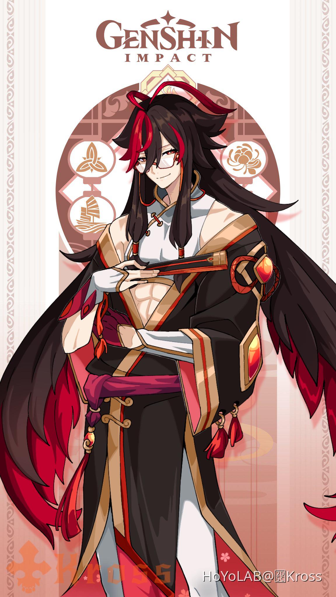 "Jiehu: Flowing Clouds Among Mountains" | Genshin Impact Fanart Genshin ...