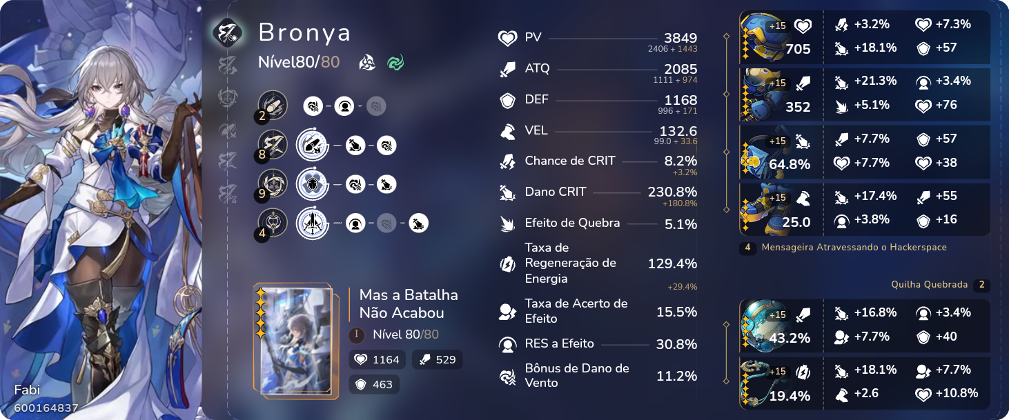 Build da Bronya Honkai: Star Rail | HoYoLAB