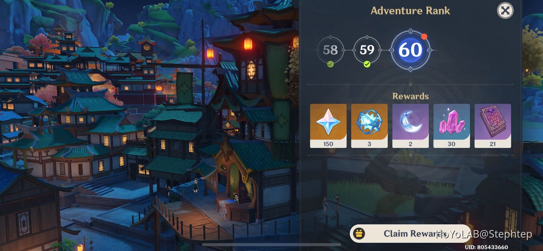 I finally reached Adventure Rank 60! Genshin Impact | HoYoLAB