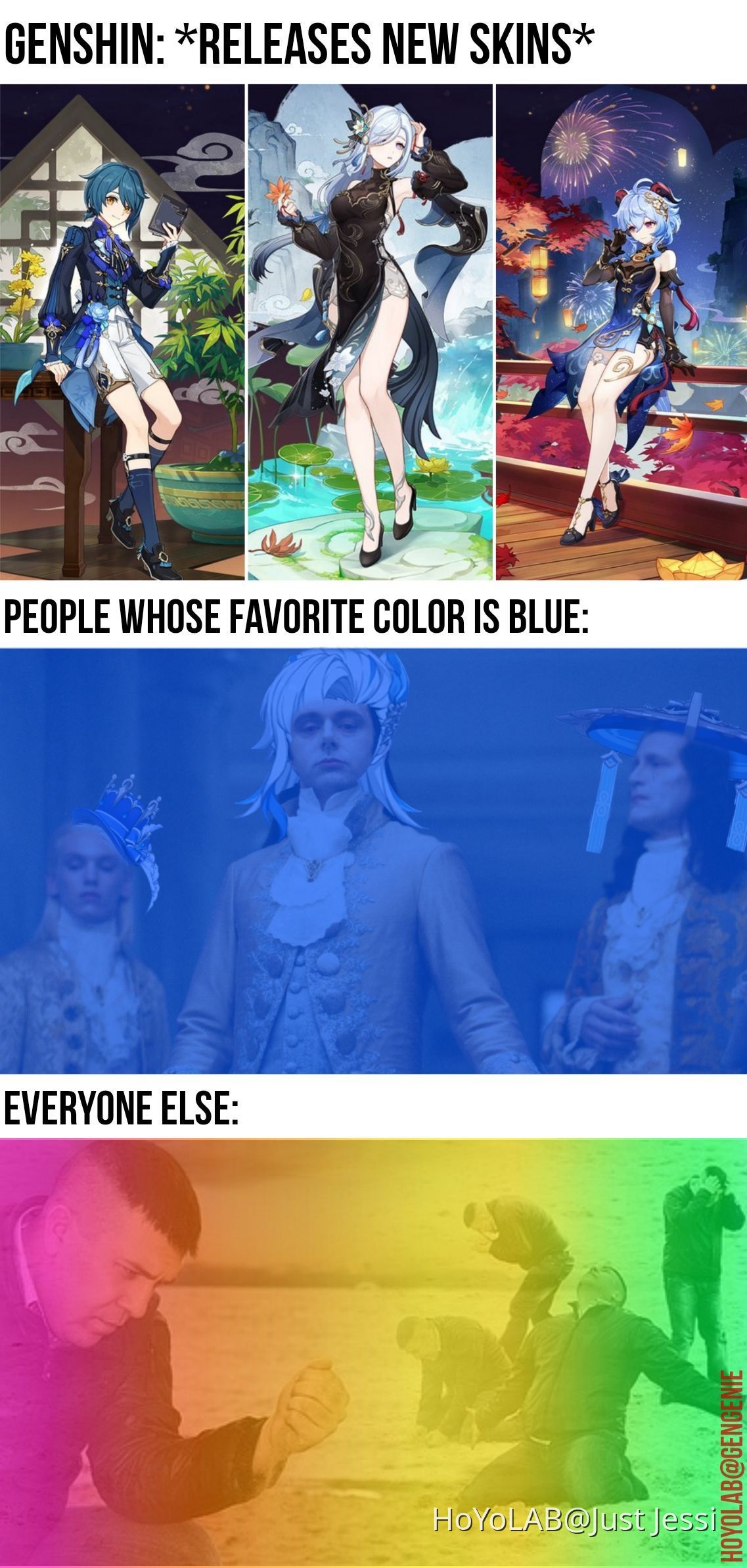 Blue skins Genshin Impact | HoYoLAB
