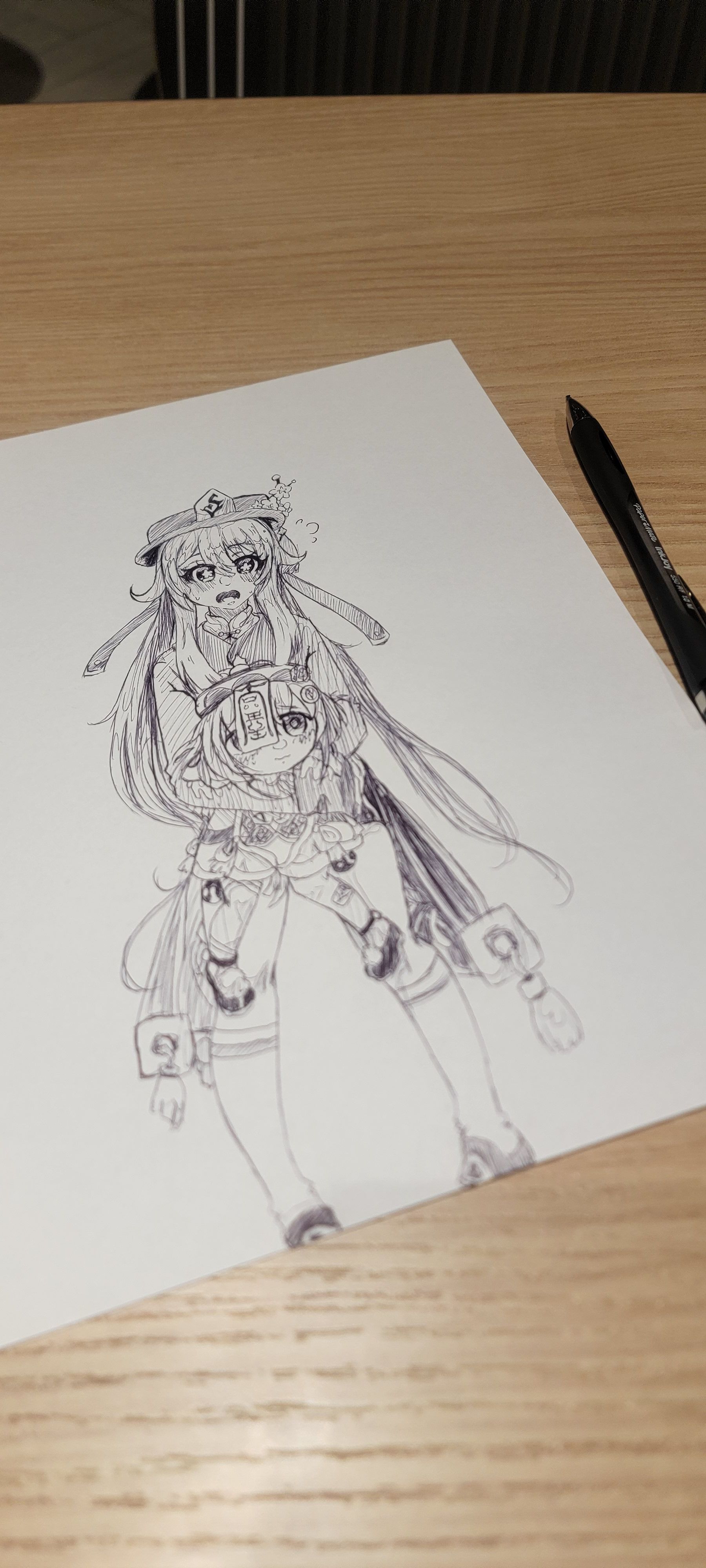 Hu Tao sketch Genshin Impact | HoYoLAB