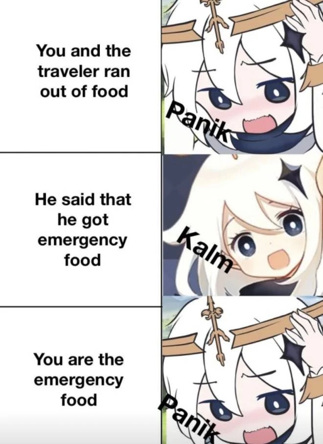 Paimon is Emergency Food, change my mind. Paimon memes!~ Genshin Impact ...