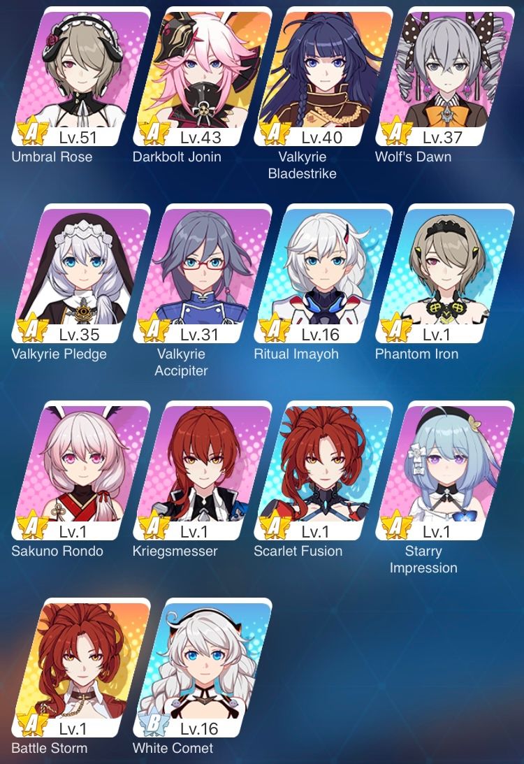 Hello~! I’m a Honkai Impact 3rd returnee in big needof help Honkai ...