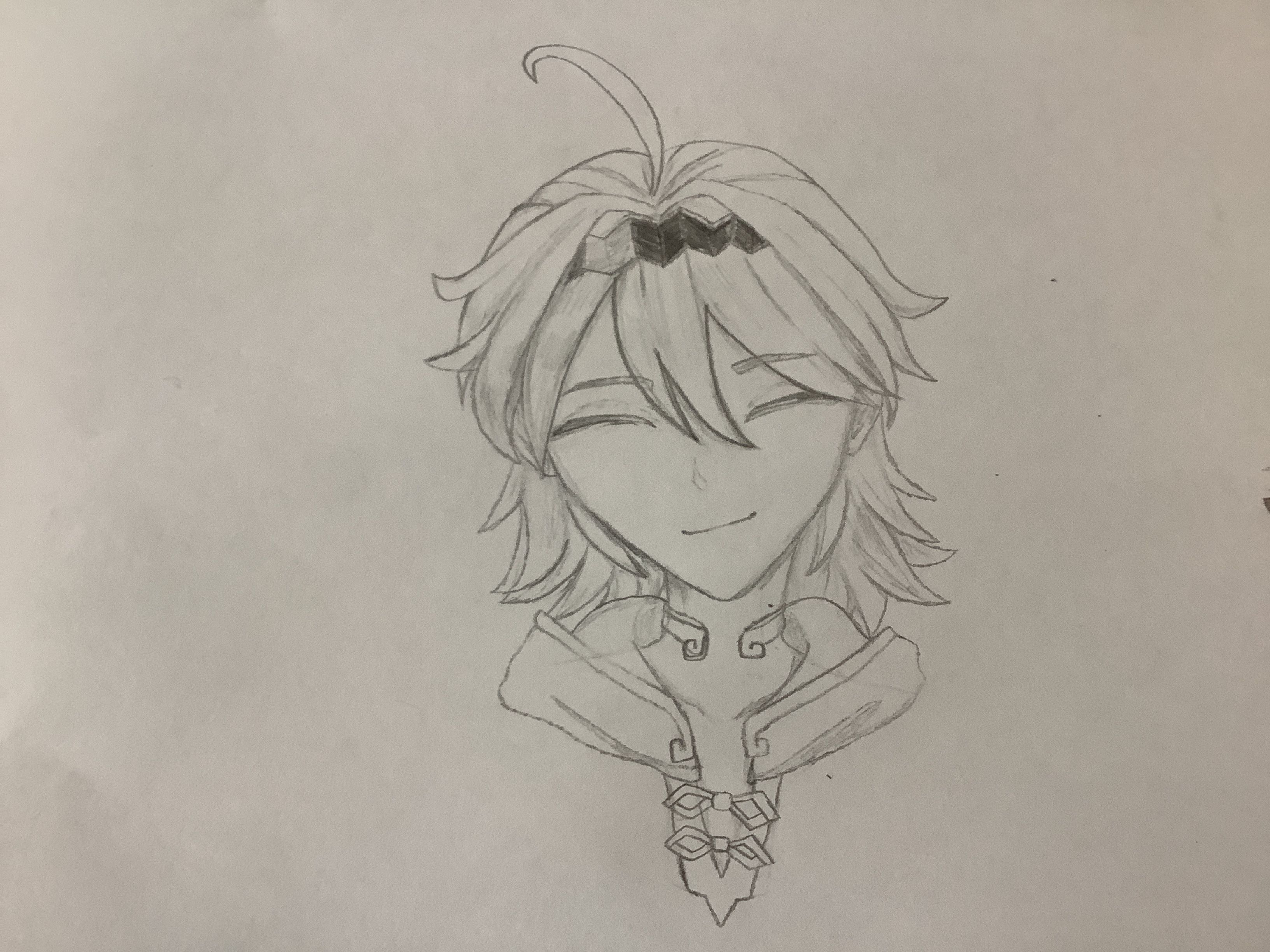 The difference of drawing on paper and on digital Genshin Impact | HoYoLAB