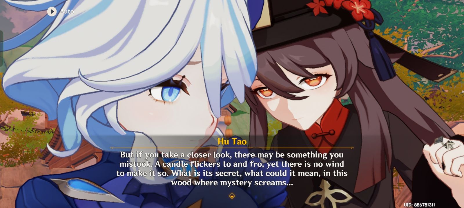 Hu Tao scare Furina about horror story Genshin Impact | HoYoLAB