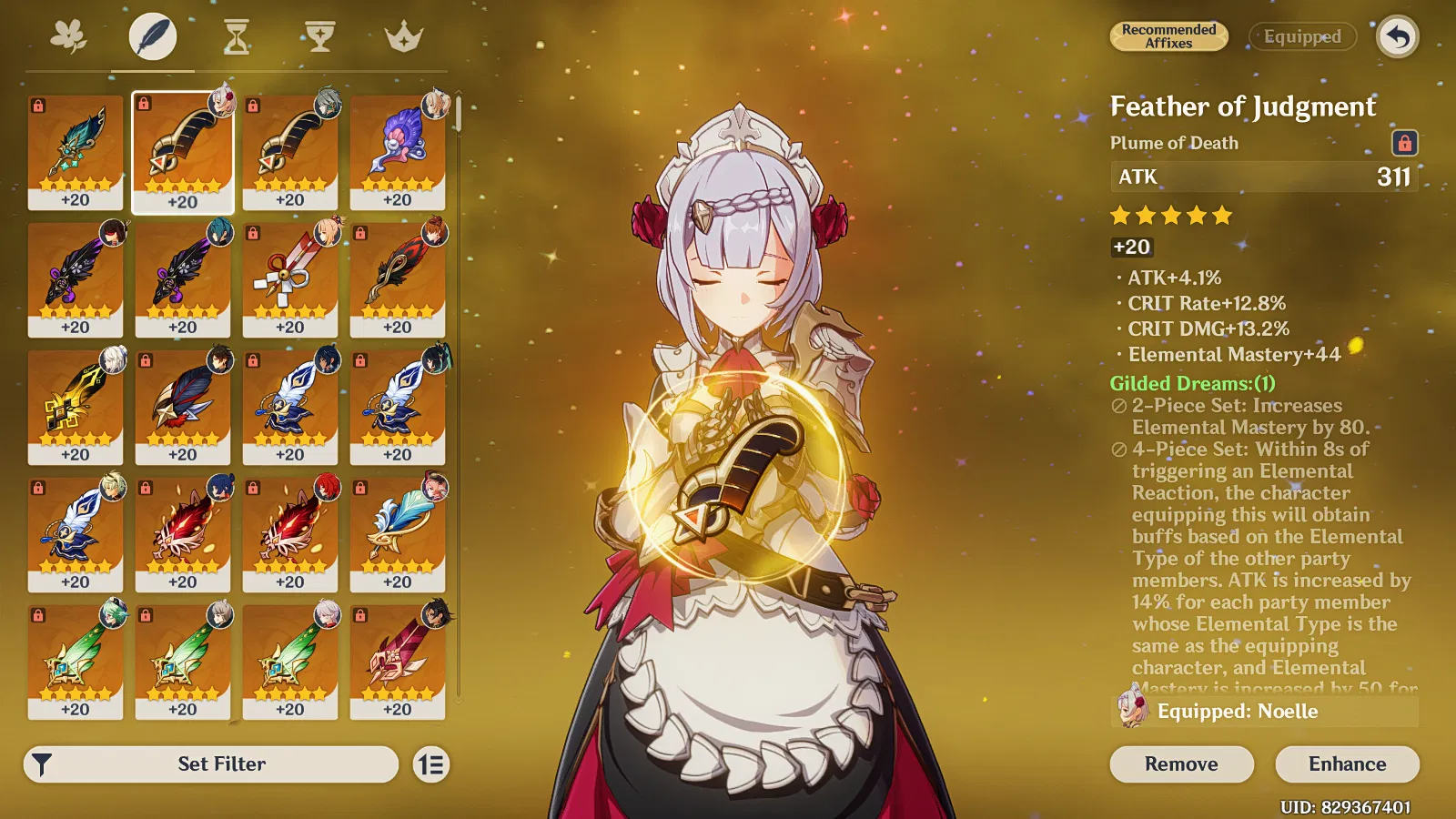 how much does substats and set bonuses worth? Genshin Impact | HoYoLAB