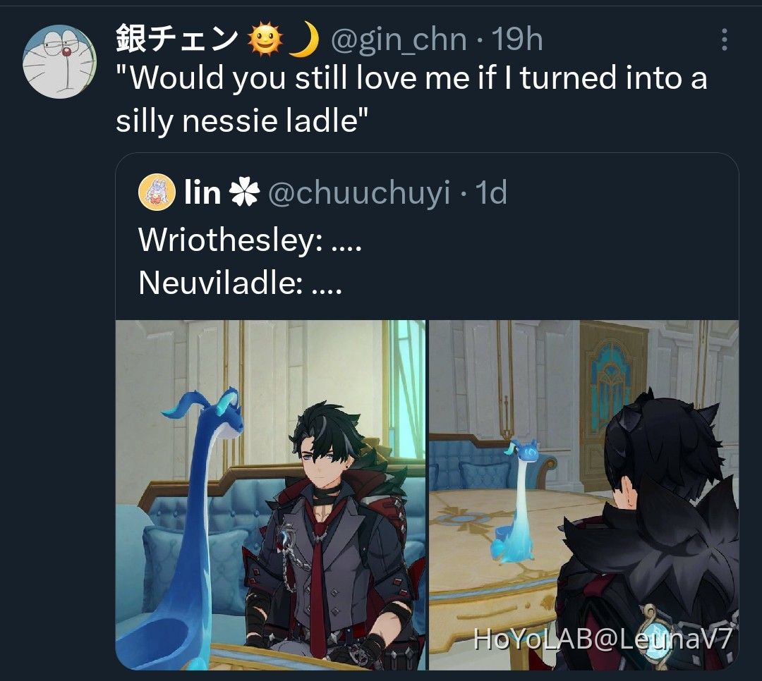 This neuvillette thing is the funniest I've seen today. Genshin Impact ...