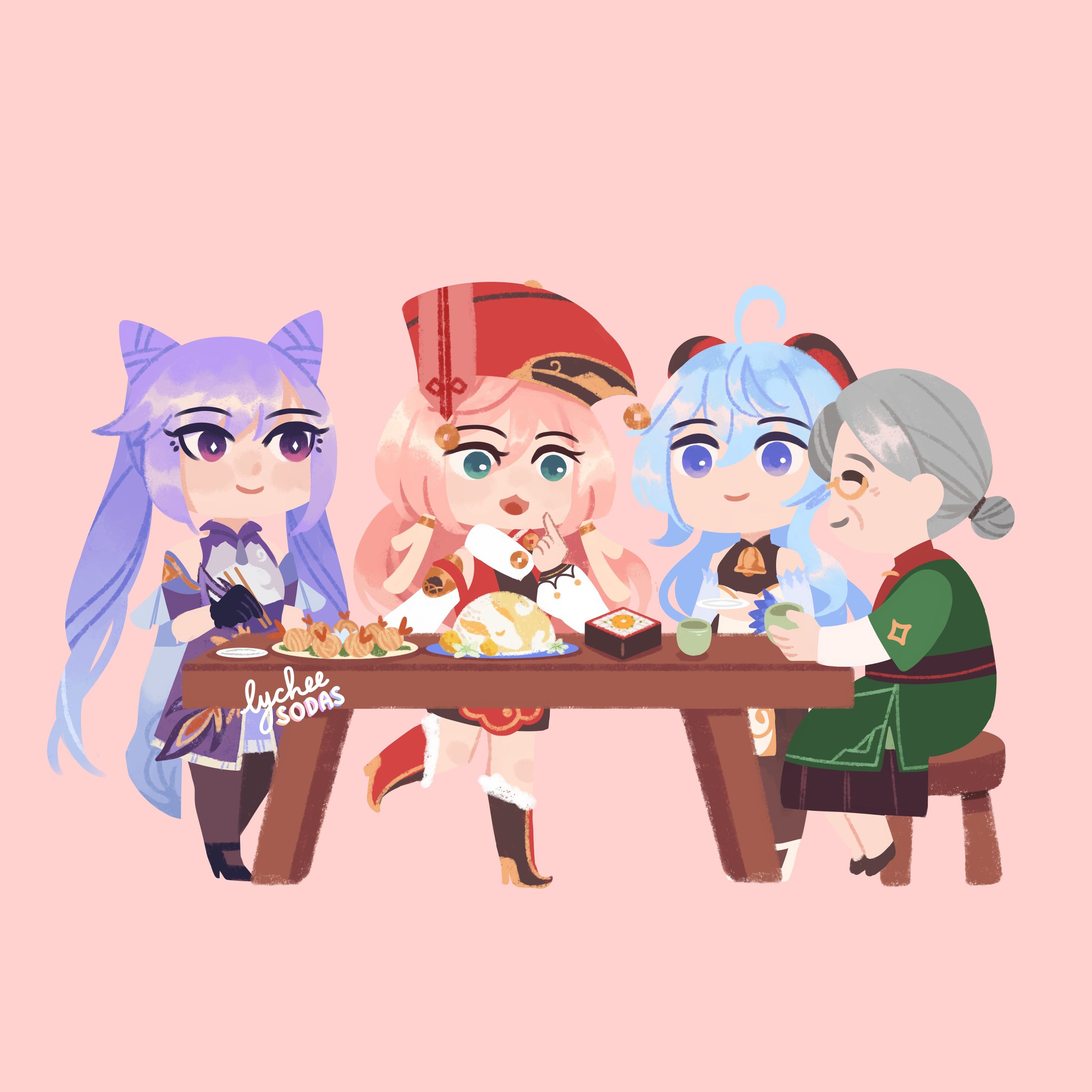 yujing terrace picnic 🍵 liyue cuisinie tour series! (4/6) Genshin ...