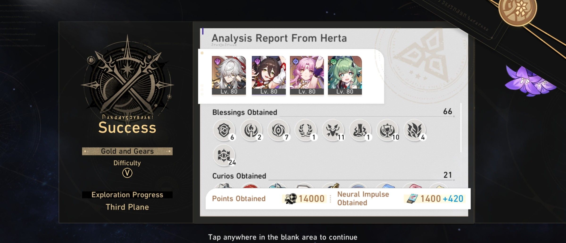 I finally completed Gold & Gears Difficulty V 🥹 Honkai: Star Rail | HoYoLAB