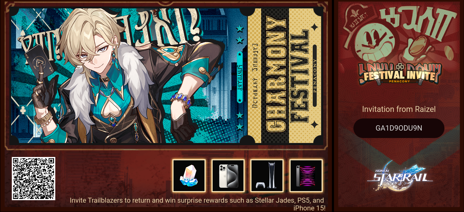 Invitation Code! Honkai: Star Rail | HoYoLAB