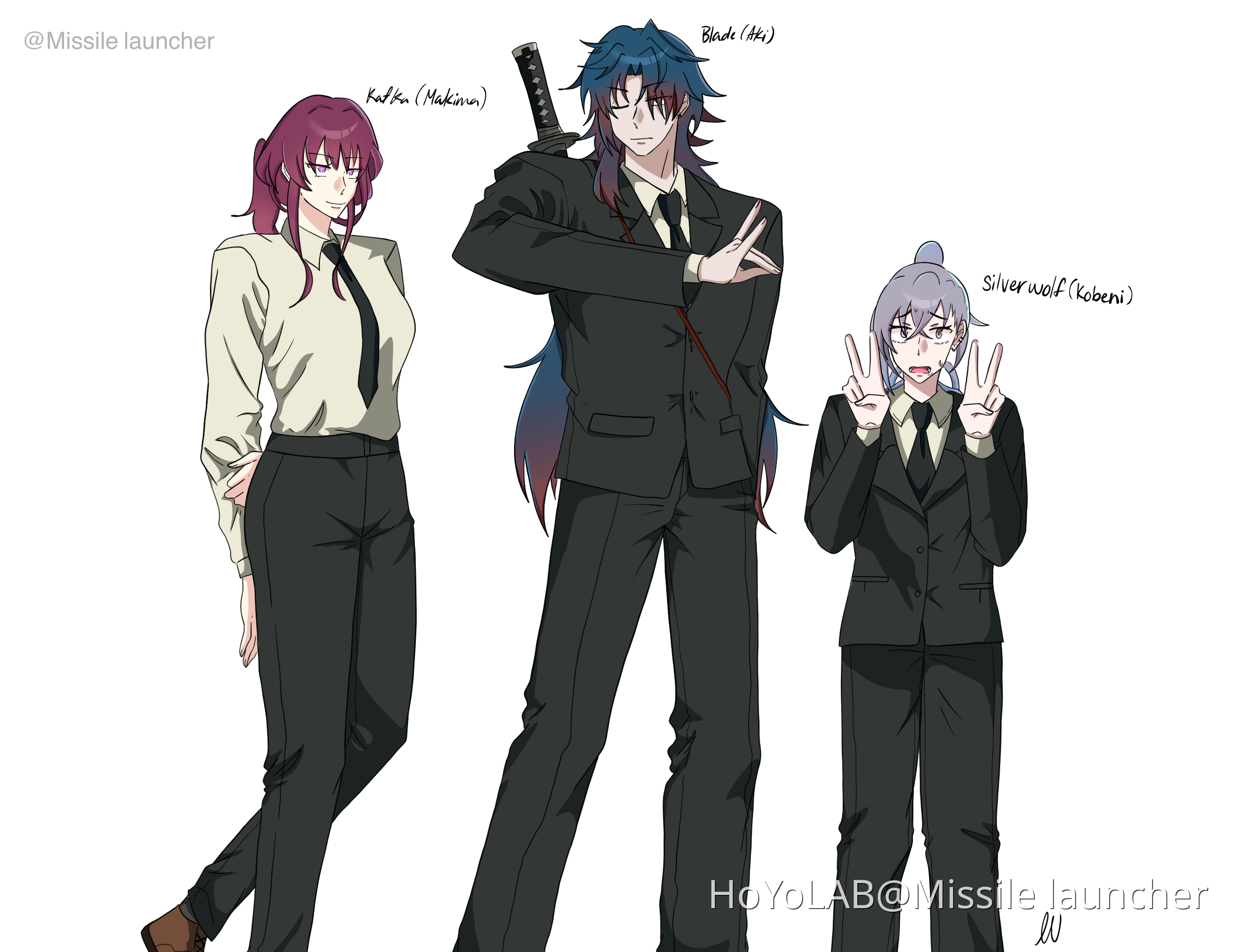 Stelleron Hunters as CHAINSAW MAN characters 🪚🪚🪚 Honkai: Star Rail ...