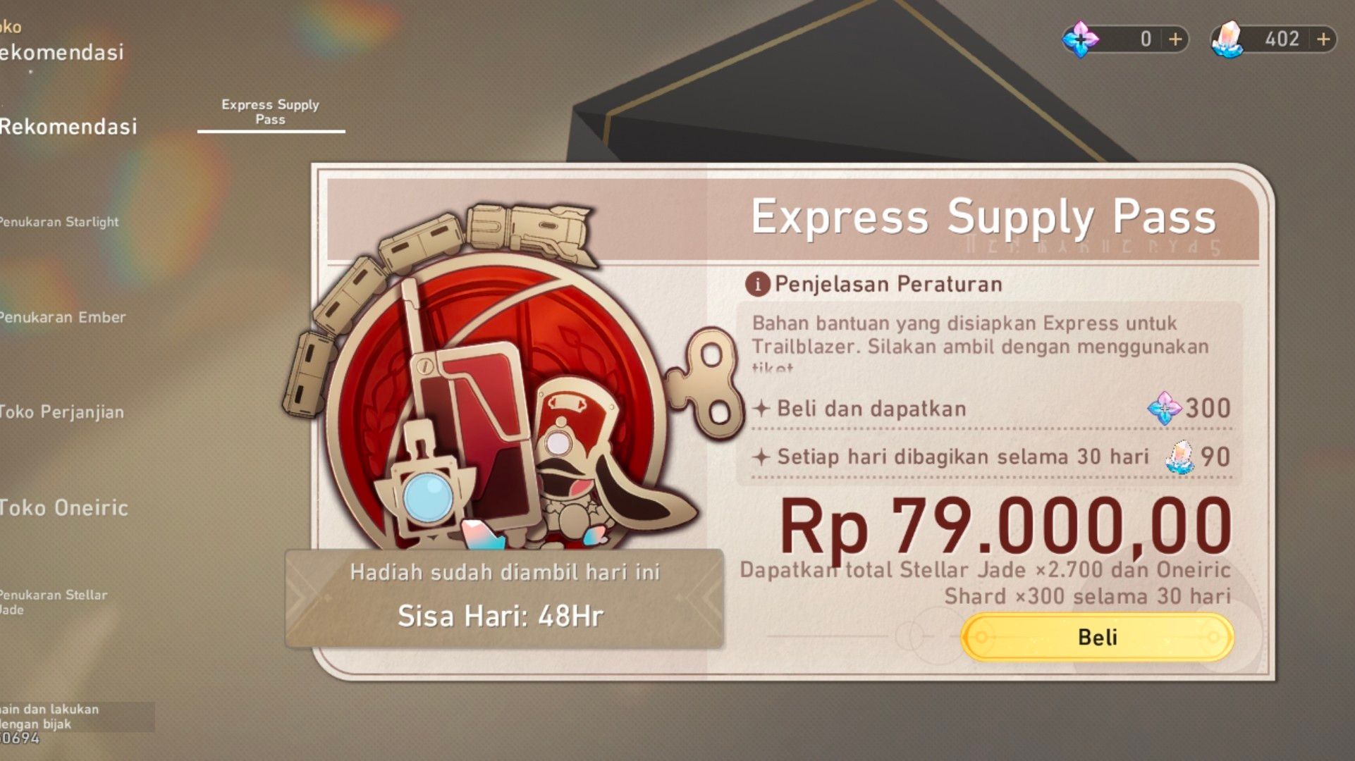 TOLONG INI EMERGENCY! Express Supply Pass gw kok gini Honkai: Star Rail ...