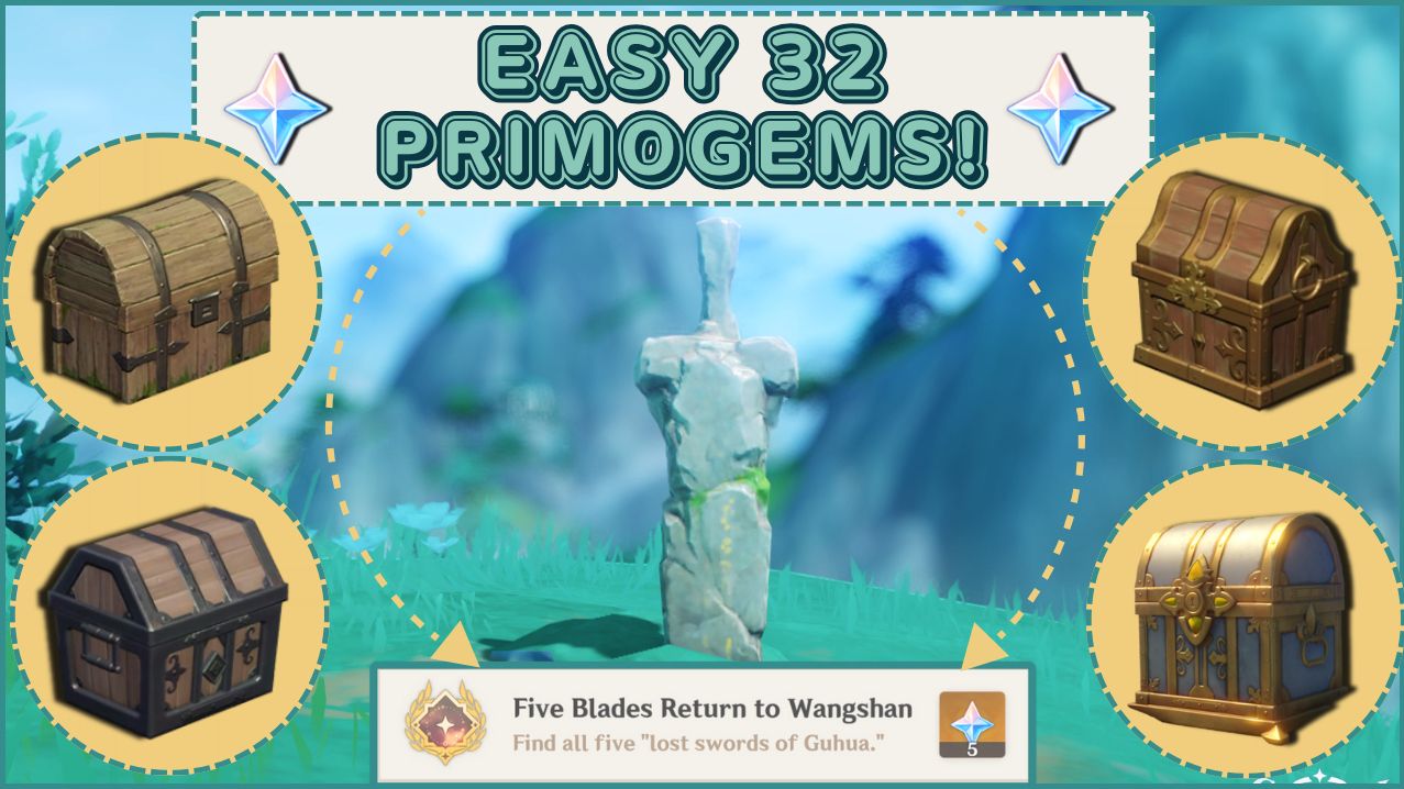 {Easy Hidden Achievement} ~ “Five Blades Return to Wangshan”: 5 Swords ...