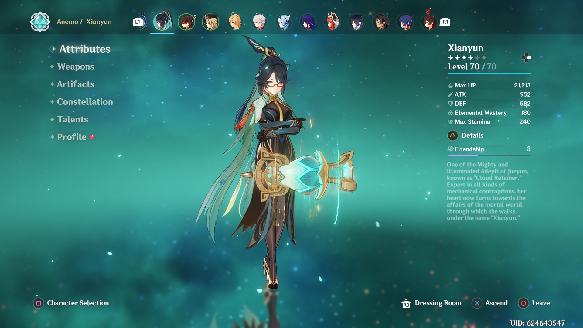 My Xianyun Build (Artifacts and Weapon) Genshin Impact | HoYoLAB