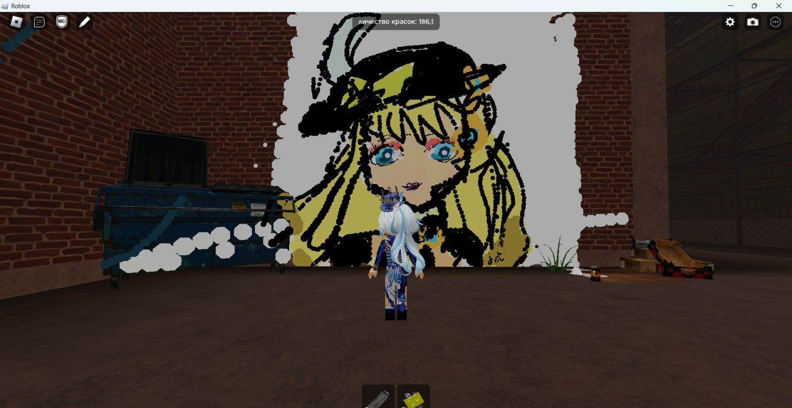 I drawing Navia in roblox Genshin Impact | HoYoLAB