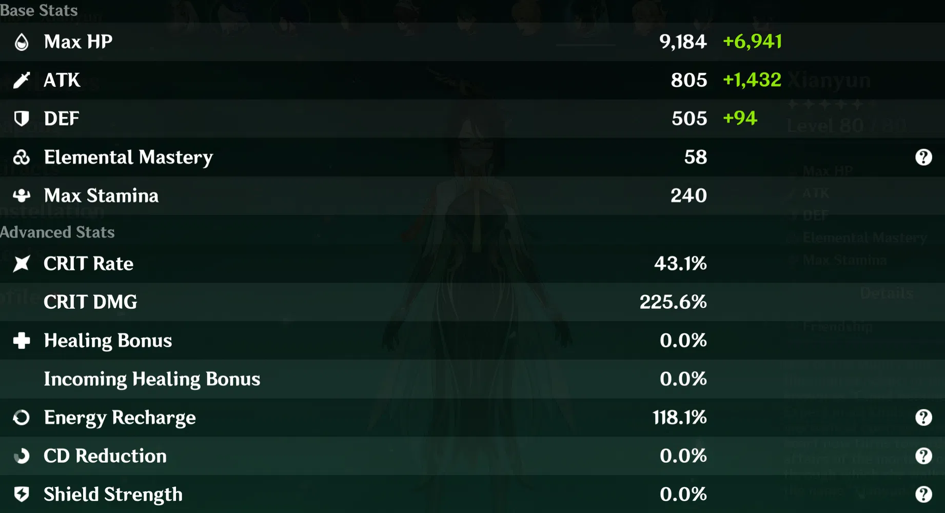 Are these good stats for Xianyun? Genshin Impact | HoYoLAB