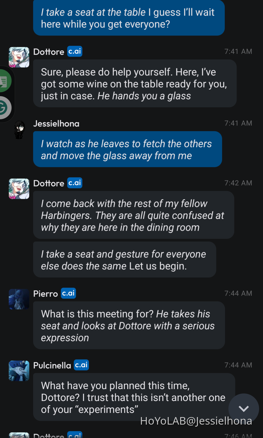 The Meeting Begins (More C. AI but without the interview) Genshin ...